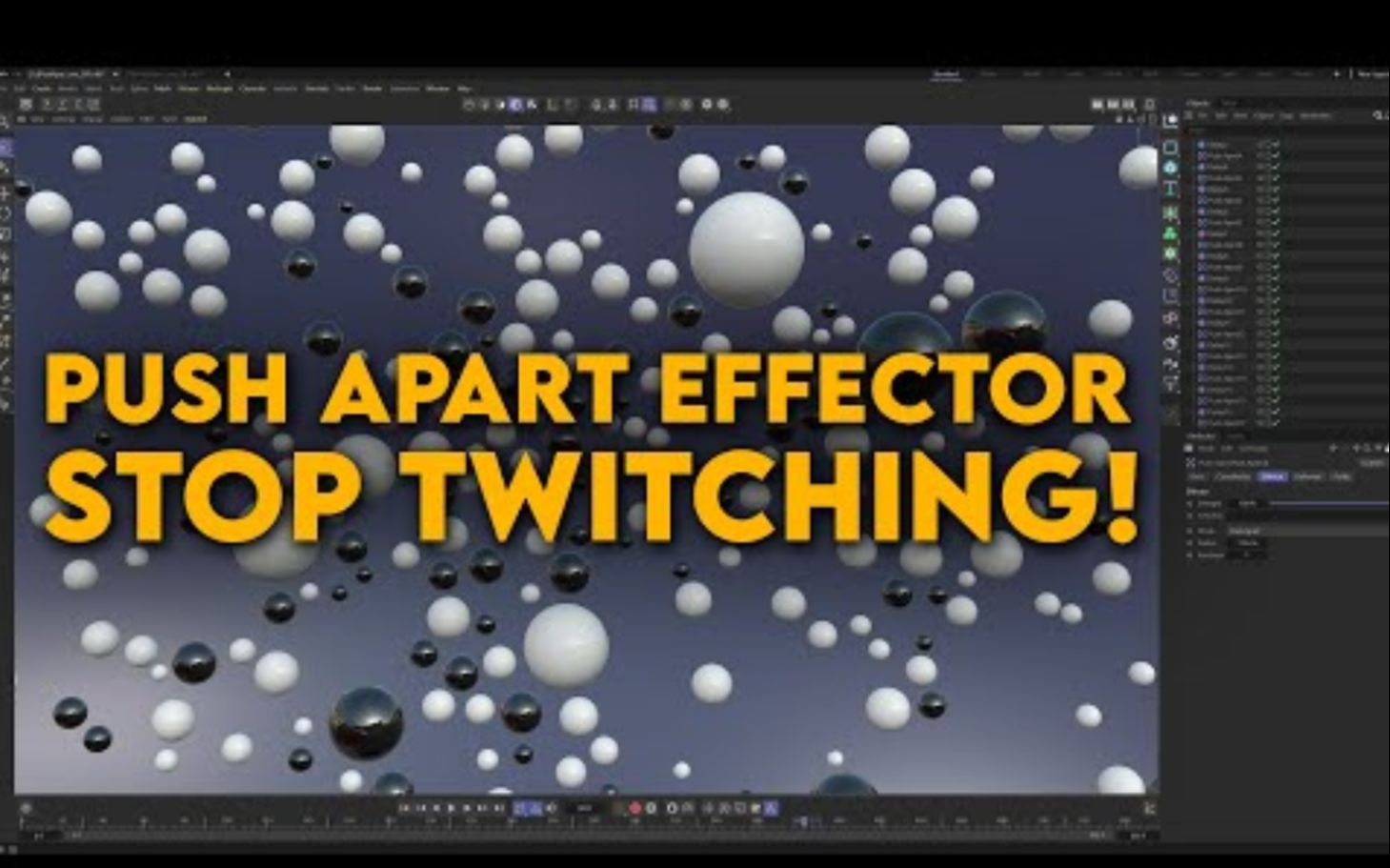 【无动力学】停止Push Apart效果器的抽搐现象 Perfect Animated ...