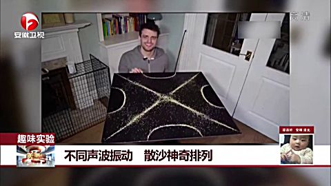 趣味实验:不同声波振动 散沙神奇排列 每日新闻报 160514