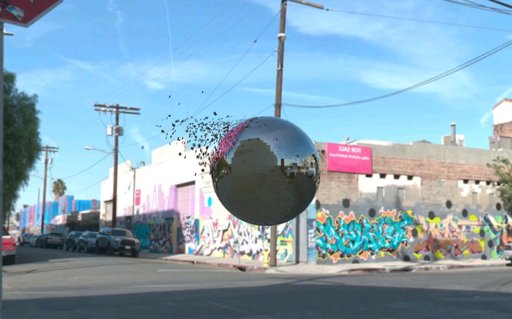 c4d也能实现houdini中分裂破碎的动力学效果