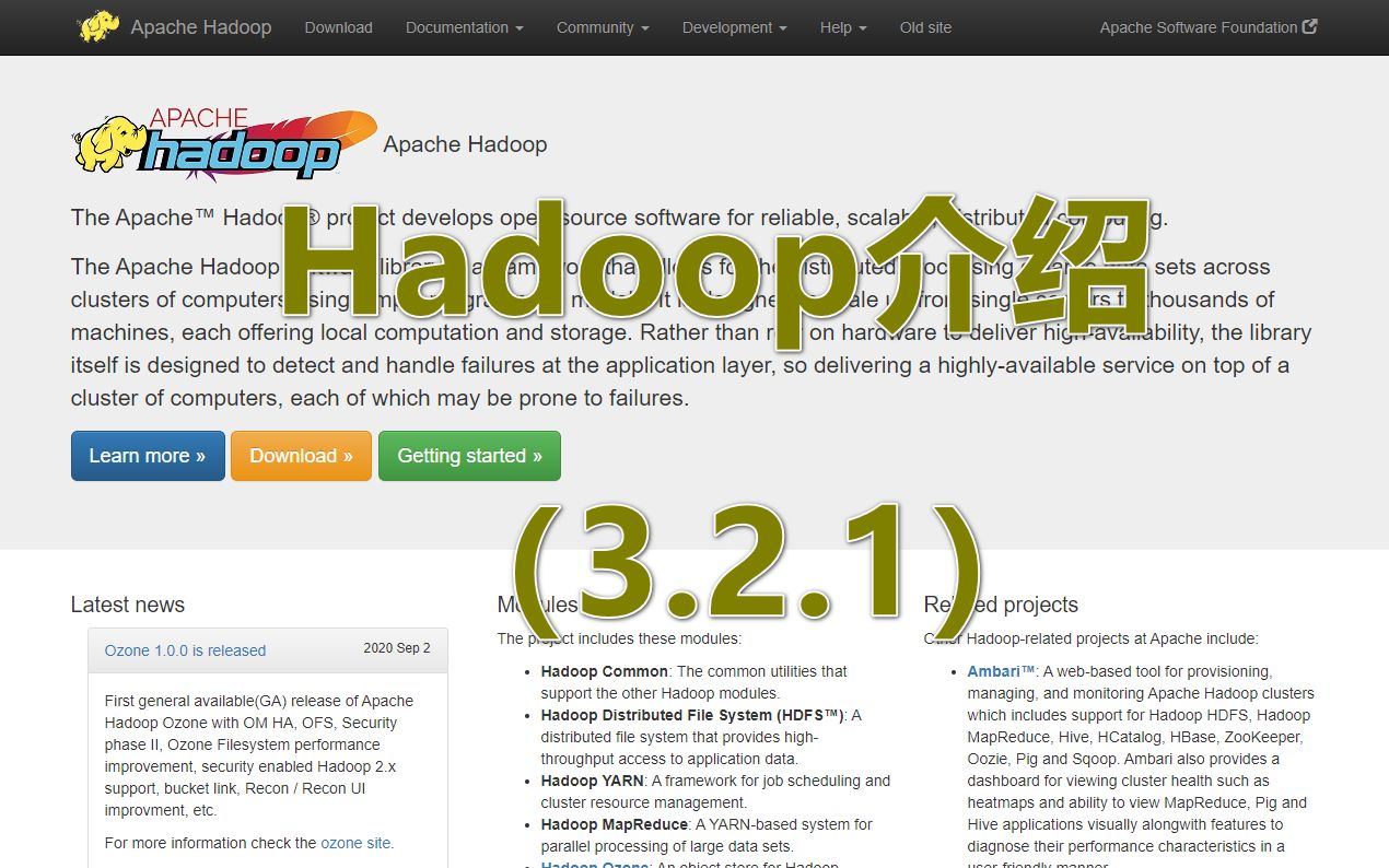 Hadoop 介绍(3.2.1)