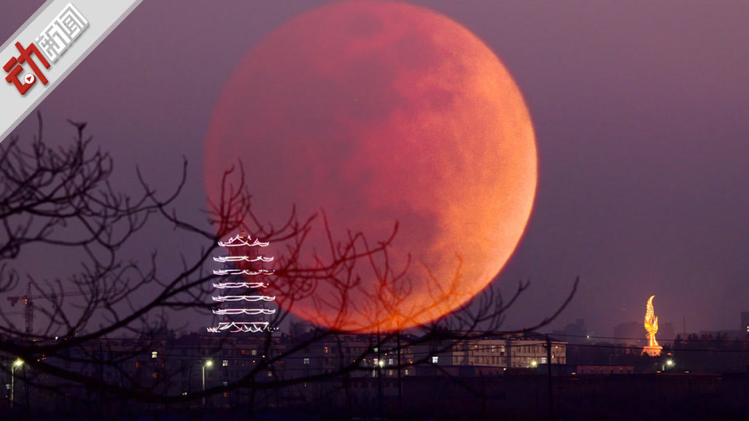 21日“超级月亮”巧遇“月全食” 动画揭啥是“超级红月亮”?
