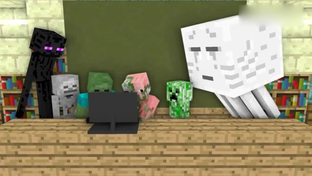 MC怪物学校《黑客入侵》,黑客入侵him电脑,凋零骷髅卷入风波