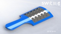 sw实战营SolidWorks初级入门教程,擦丝器,阵列和扭曲的应用