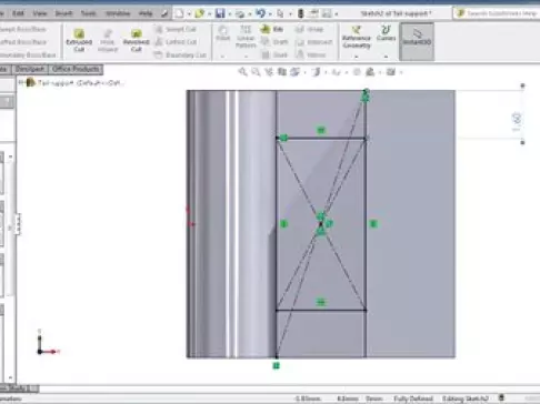 SolidWorks直升飞机设计视频教程:32.尾部连接器设计