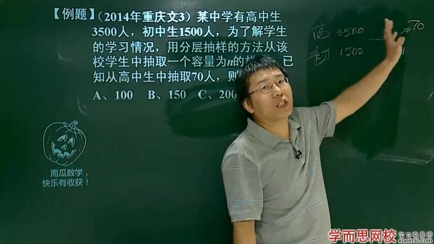高中数学 统计:抽样、数字特征、图表、线性回归方程