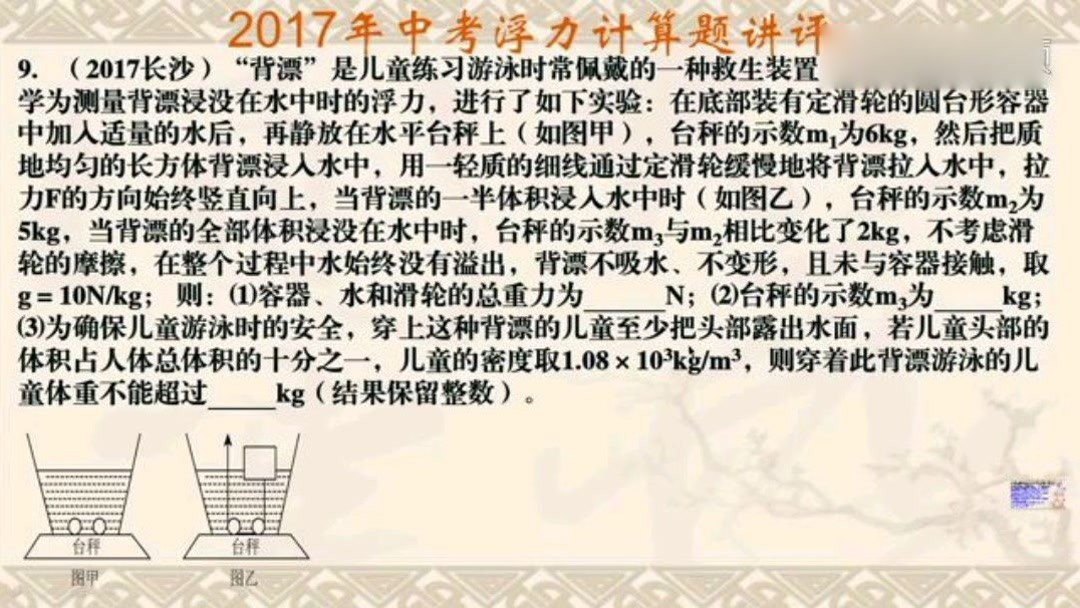 快来体验一下,这道中考浮力计算题,有没有传说中的这么难?