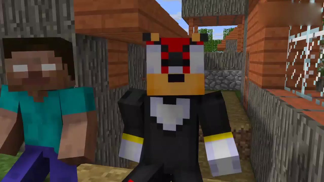 我的世界MC动画:Him居然被按在地上打!Him大战索尼克