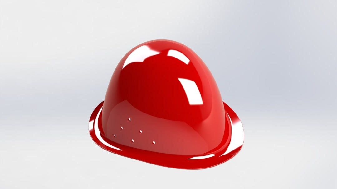 亦明图记:SolidWorks建模,安全帽,没尺寸可借用图片画轮廓草图