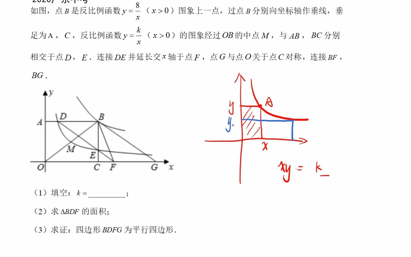 干货,反比例函数与求面积