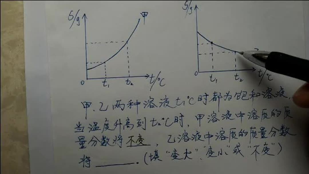 不同物质的饱和溶液,溶解度越大的,溶液中溶质的质量分数就越大