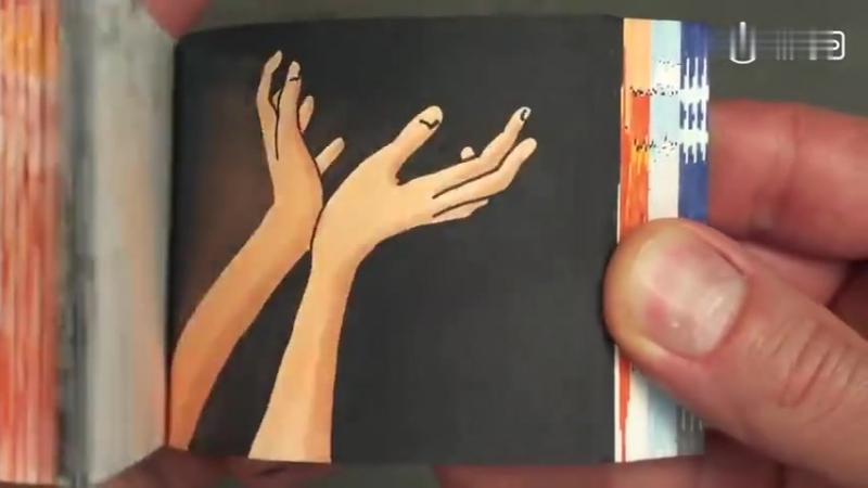 超炫酷的手绘动画翻页书