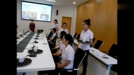 客户接待礼仪 前台接待礼仪训练 茶水服务情境模拟