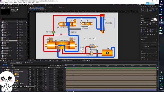 液压原理动画,示意图制作,详细讲解