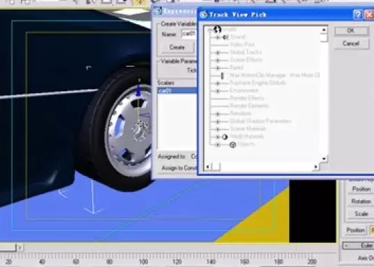vray黑石视频除实例之外的所有教程vr动画2、设定汽车行驶动画.AVI