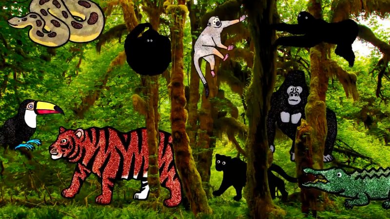 动物园野生动物配对游戏动漫