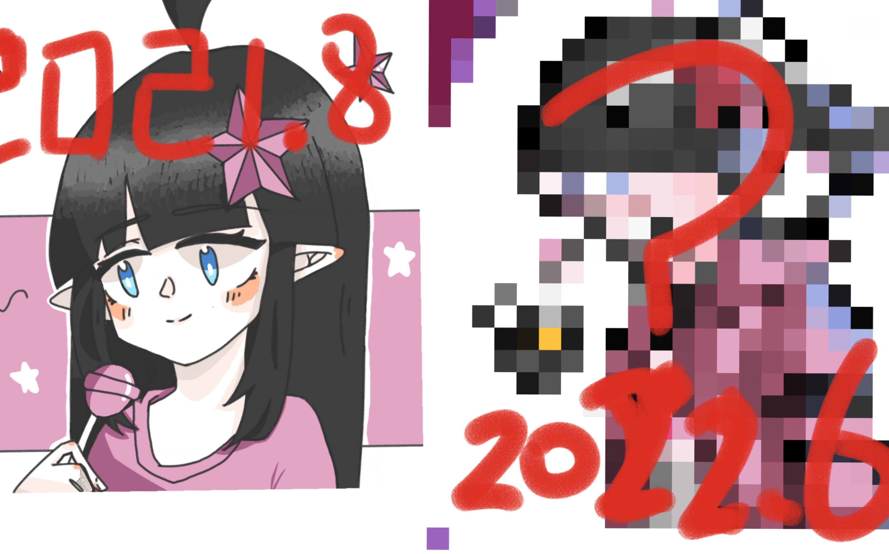 【熊猫绘画/凹凸世界】小学生时隔十个月再画凯莉会发生什么?