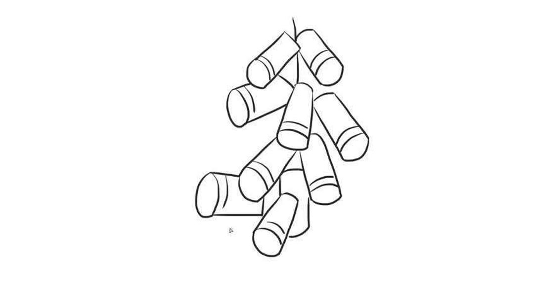 鞭炮儿童亲子简笔画宝宝轻松学画画