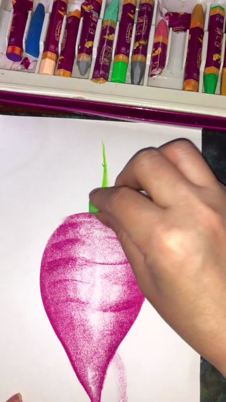 油画棒零基础学画画你家旧画笔扔了嘛