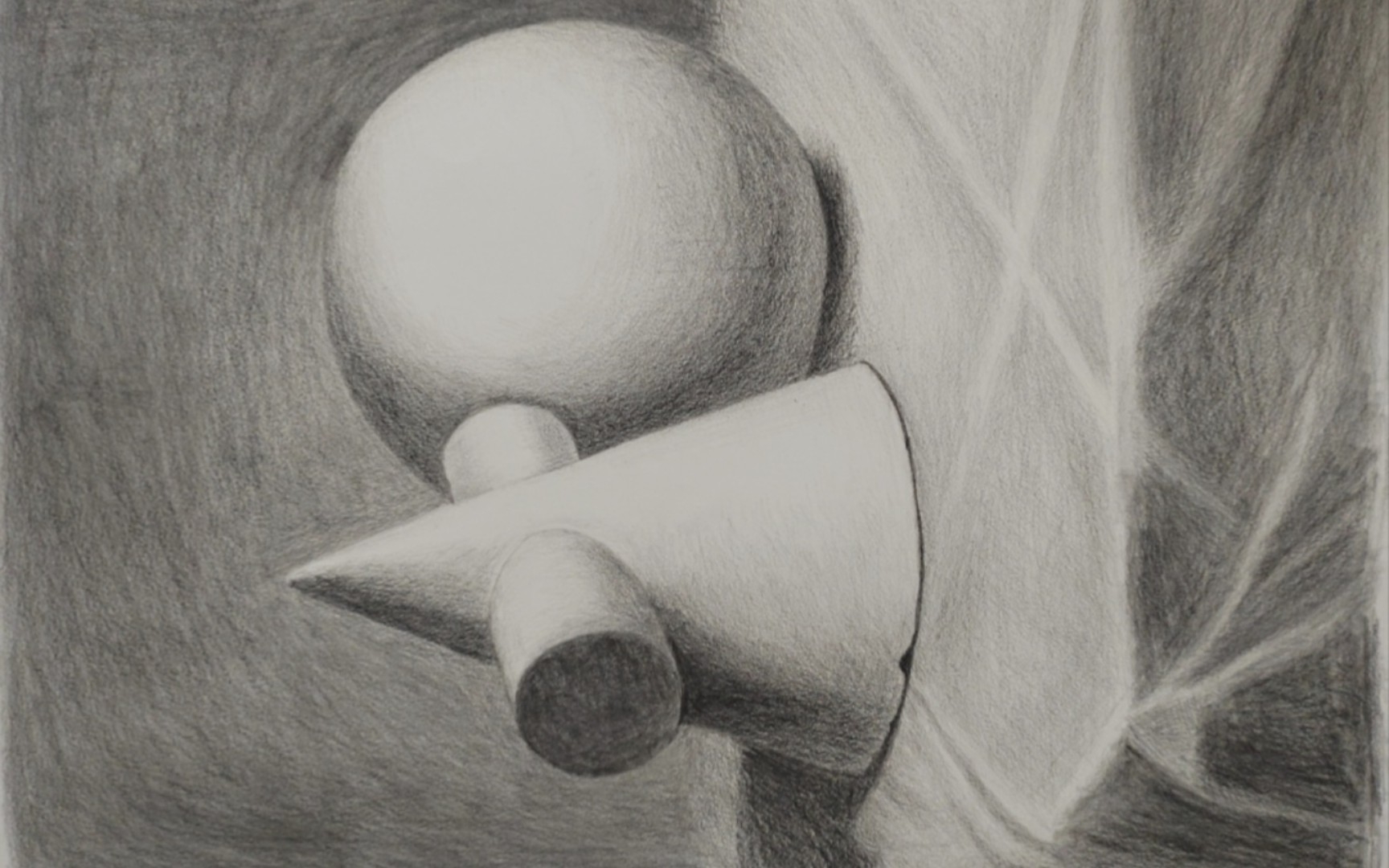 【素描练习】石膏几何体