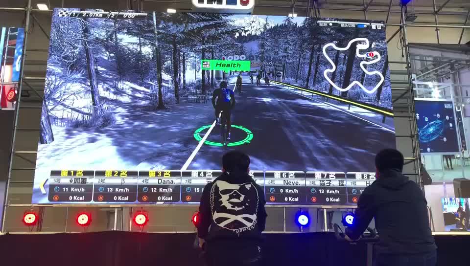 单车房智能系统#动感单车 #花式动感单车 #动感单车骑行系统