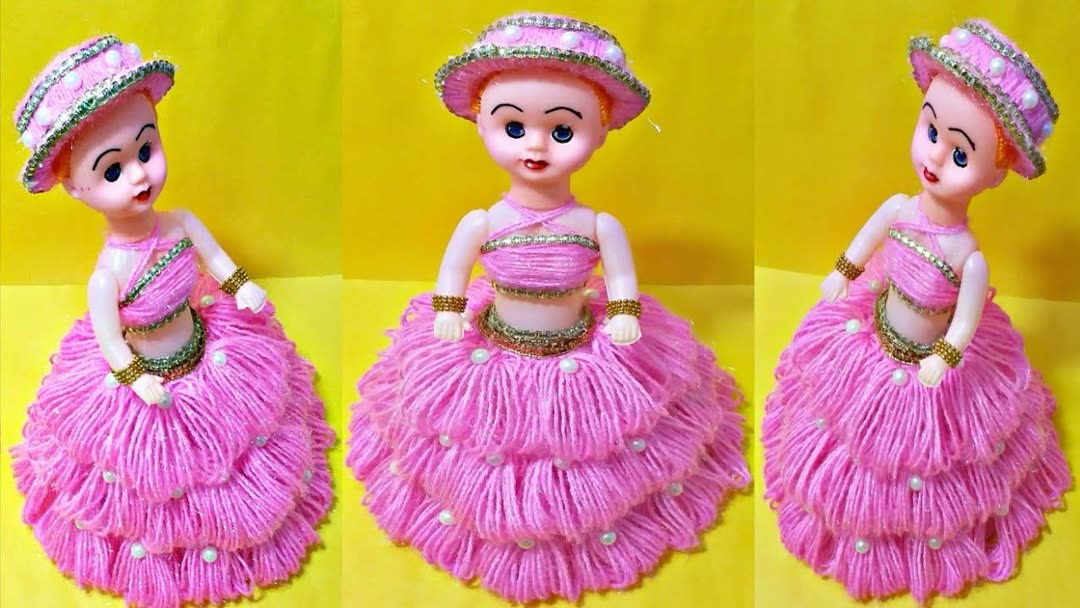 废旧毛线不要丢,拿来这样做毛绒娃娃,小孩子一玩就是一整天!