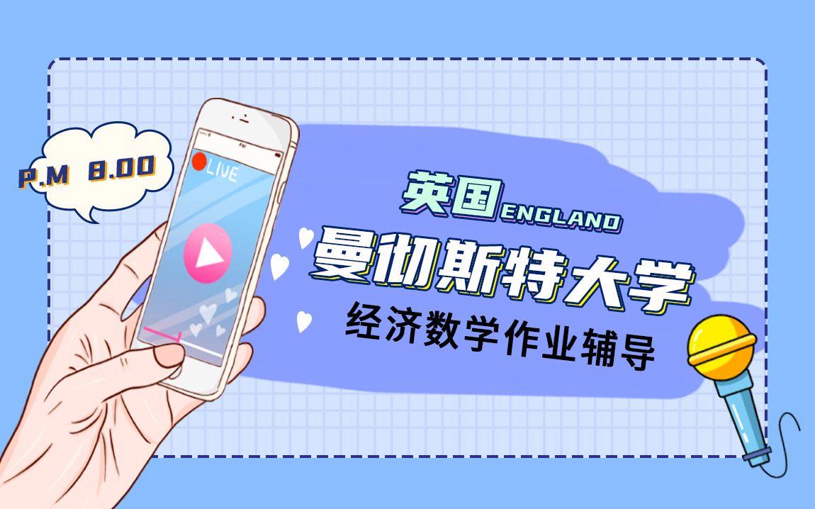 英国曼彻斯特大学经济数学Economic Mathematics课程作业题目及解答...