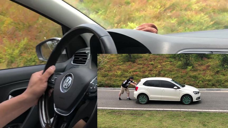 谁说手动挡没电推车就能启动?电瓶要是空了,一样没得救