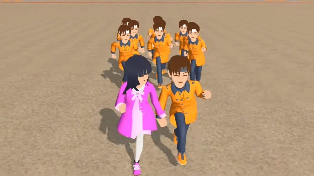 樱花校园模拟器:狗蛋帮助了小花