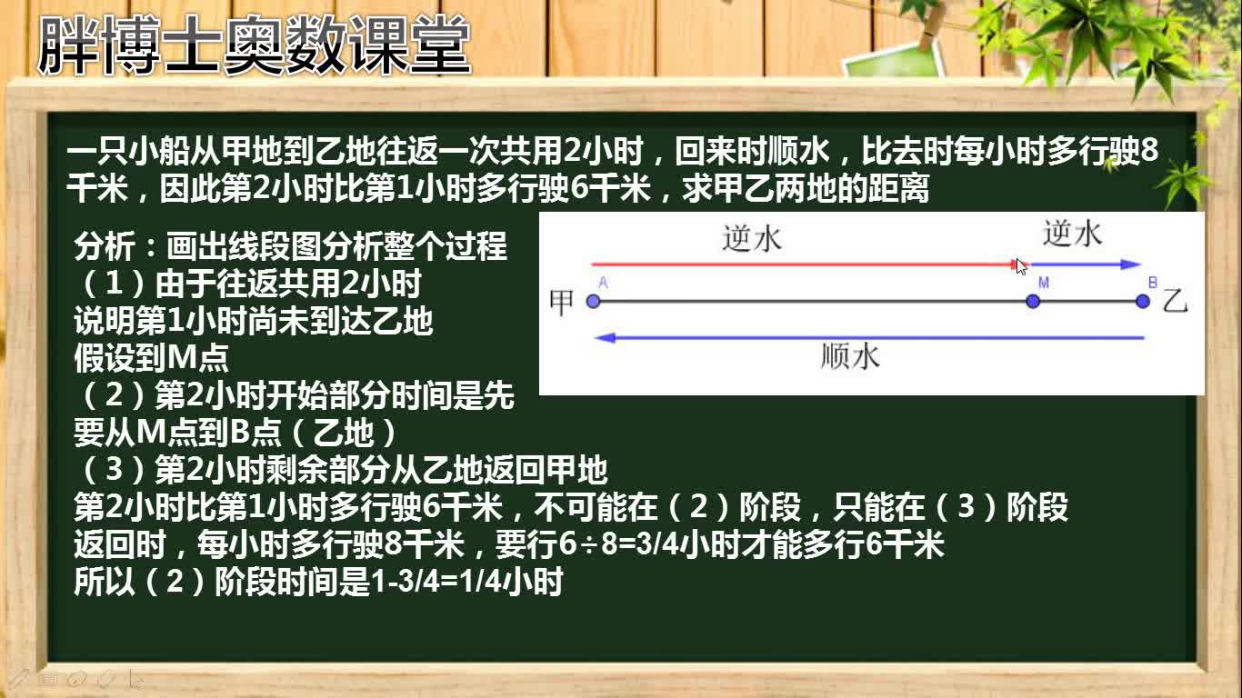 胖博士奥数课堂20190412(五年级)流水行船问题视频讲解