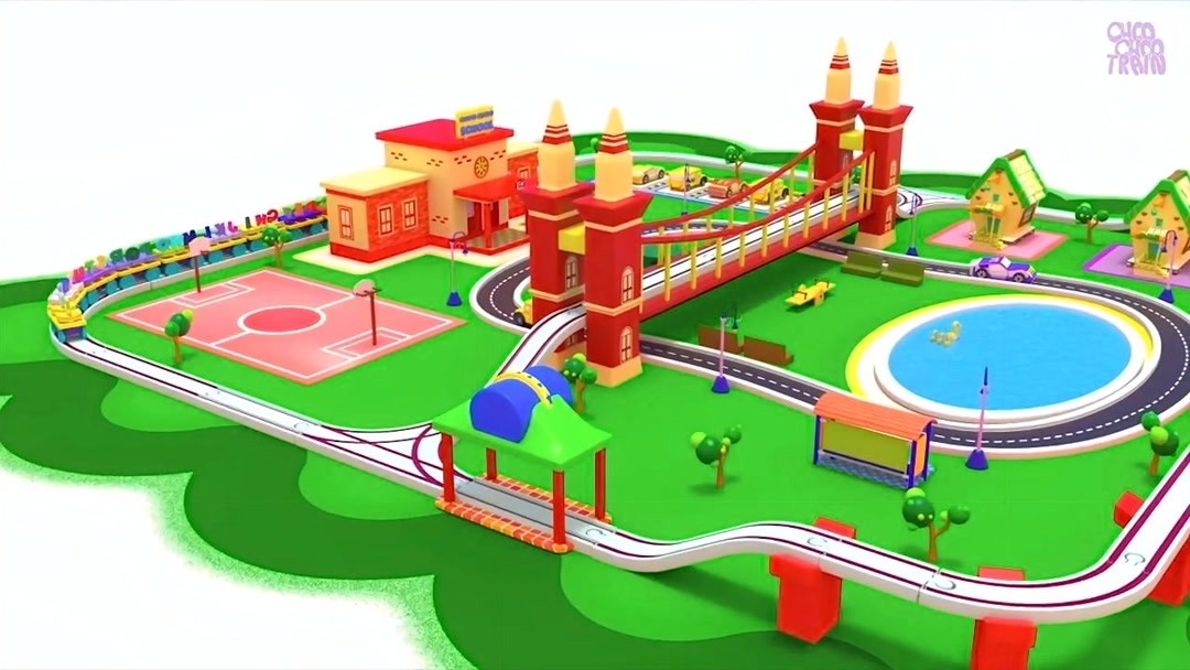 趣味早教动画:学习ABCD与啾啾火车-卡通儿童早教课堂