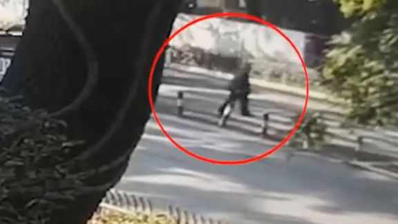 小车斑马线前不礼让行人 直接将老人撞飞