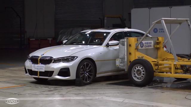 豪华品牌怎么样 华晨宝马 3系中保研侧面碰撞测试