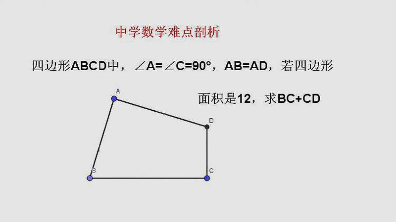 8年级上数学培优 数形结合 用代数方法解平面几何的竞赛题