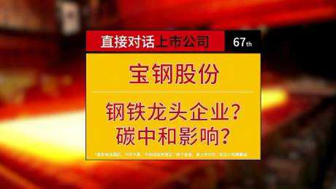 全球前三的钢铁龙头宝钢股份有何竞争优势?