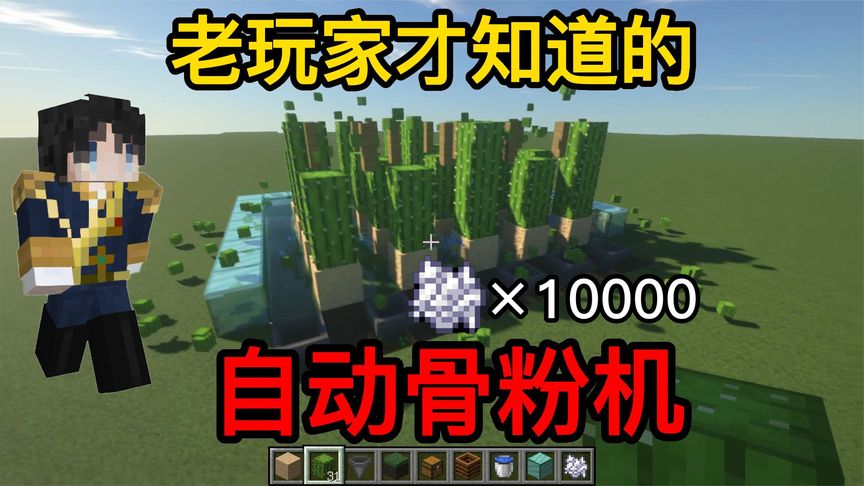 【我的世界】自动骨粉机,得到骨粉×10000