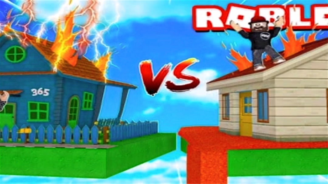 咯咯多游戏解说:Roblox可怕房子!躲进我的屋子逃离自然灾害!