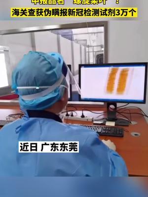 申报品名为“螺旋桨叶”,实则为新冠检测试剂。目前,该批货物已移交...