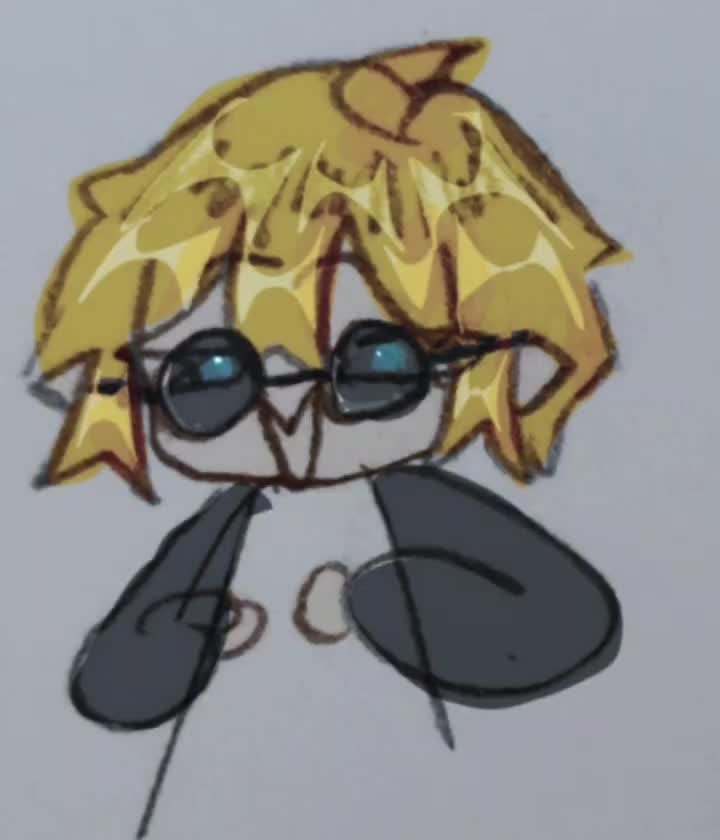 #画渣日常 #凹凸世界 #金#画画 #希望能火 大帅逼~