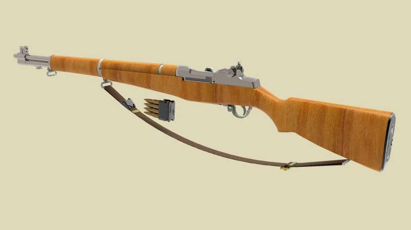 利用仿真动画了解M1加兰德WW2步枪,看完真是一种享受,涨知识了