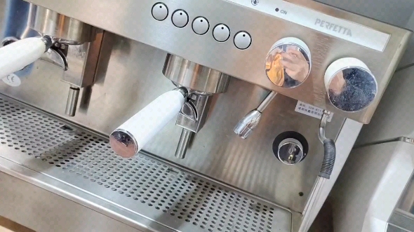 ...成都现货】双头正反银色,白色侧面意大利喜客半自动高杯商用咖啡机…