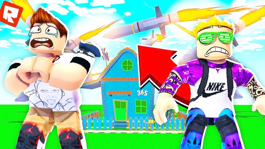 小飞象解说 Roblox炸弹模拟器 原子弹就在身后!脑袋卡在了墙里?