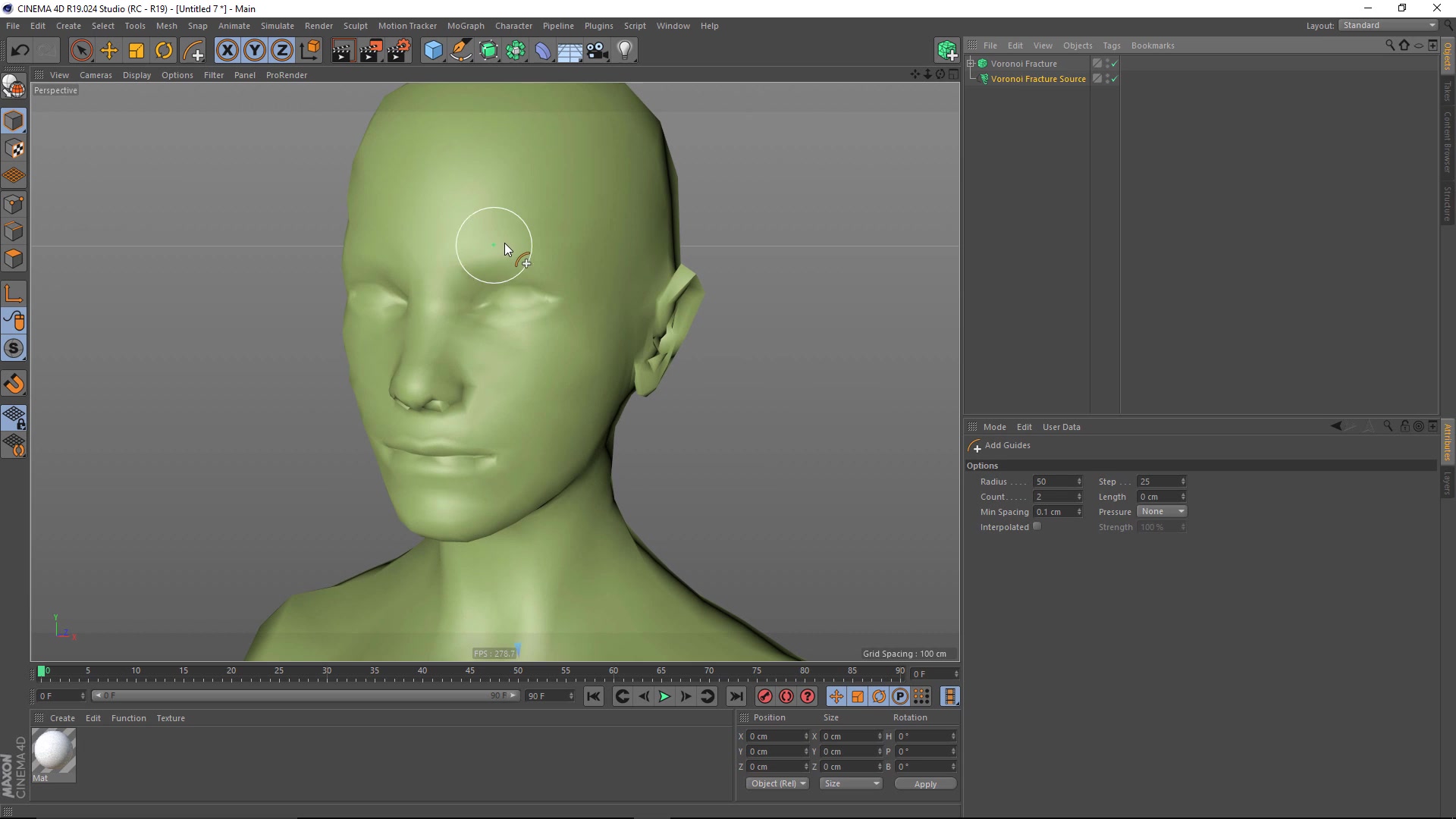 泰森分裂破碎控制C4D插件CV-Paint Fracture Cinema 4D