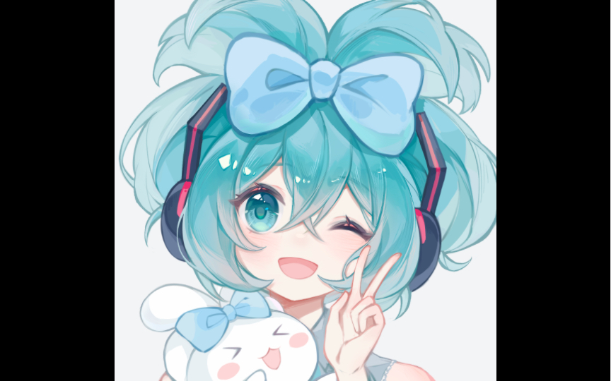 miku和玉桂狗的合照~