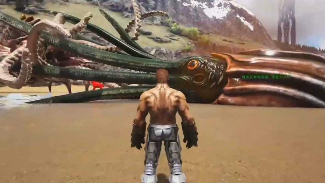 七七说游戏:方舟生存进化:巨型章鱼VS八爪怪BOSS谁更厉害