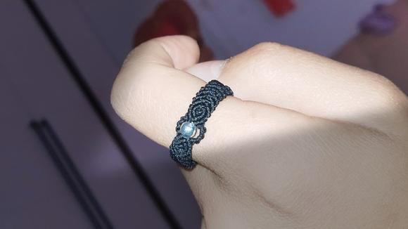 简单又精致的无痕戒指(一)详细的编织教程,戒指开头部分