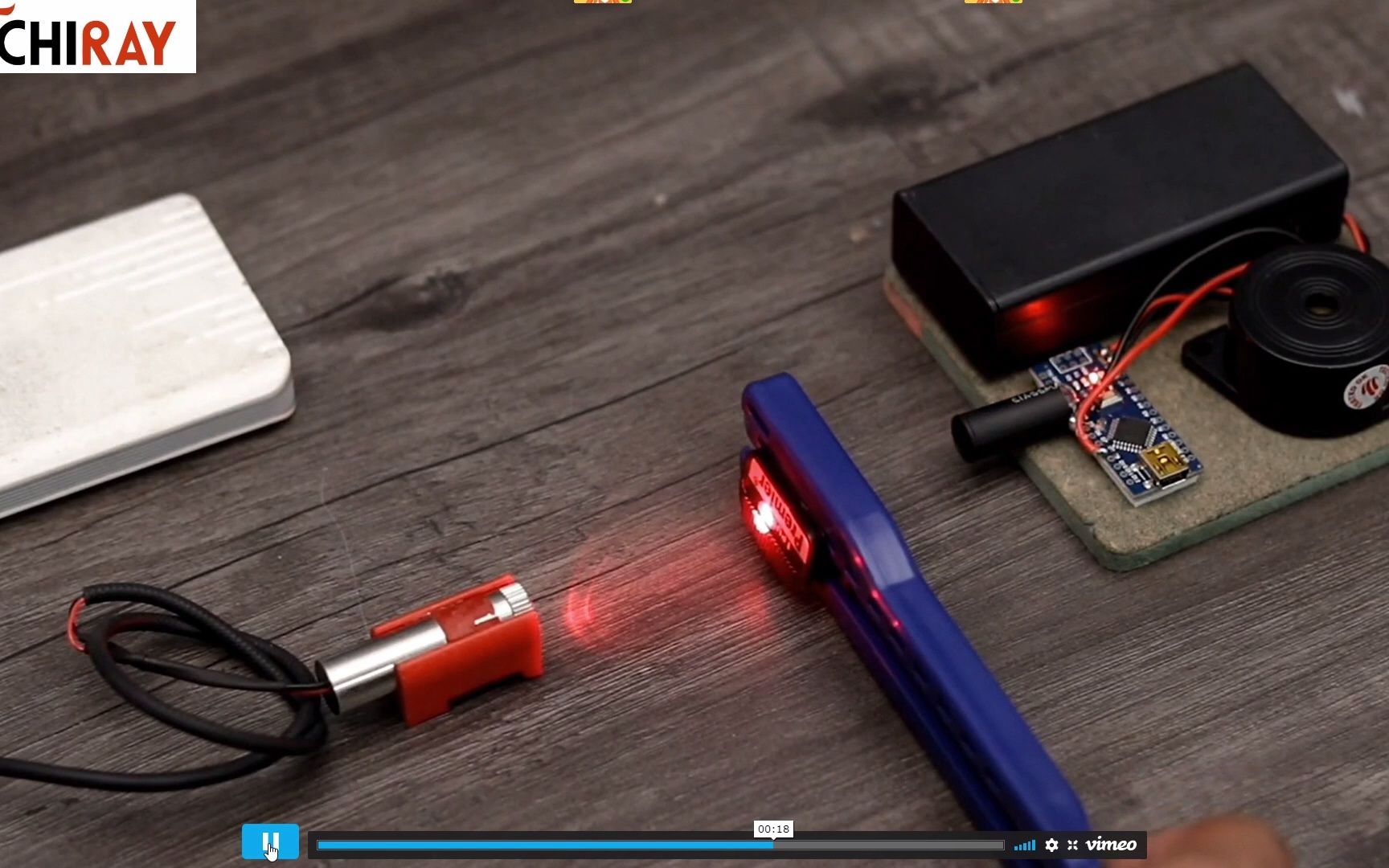 【思知瑞科技】大脑实验室 制作基于 Arduino 的激光线安全警报器 ...