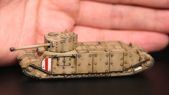 【制作】这应该是历史上最长的坦克!tog2坦克模型制作涂装过程