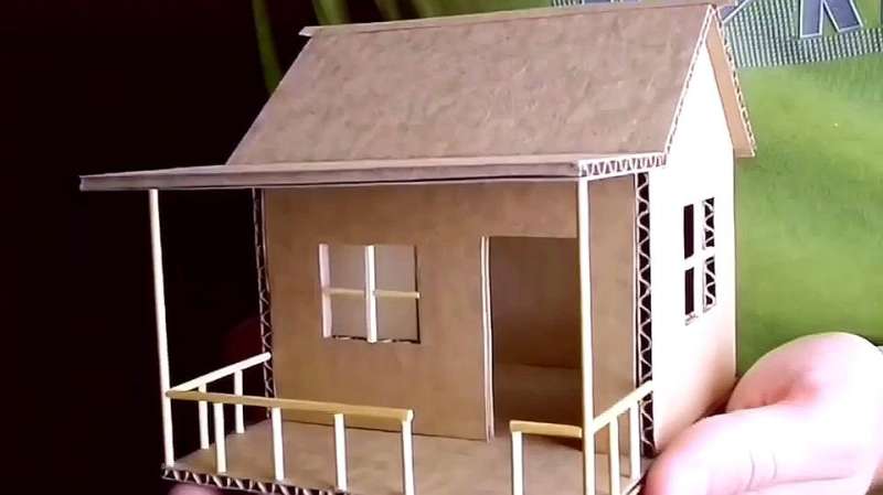 旧纸板大改造,制作一座小房子,快一起动手来制作吧