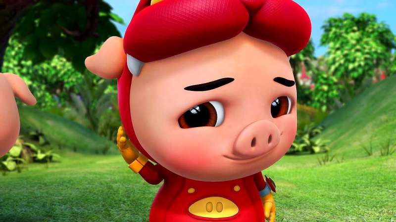 猪猪侠:猪一样的队友,两头奶牛想助攻,结果弄得猪猪侠快哭了!