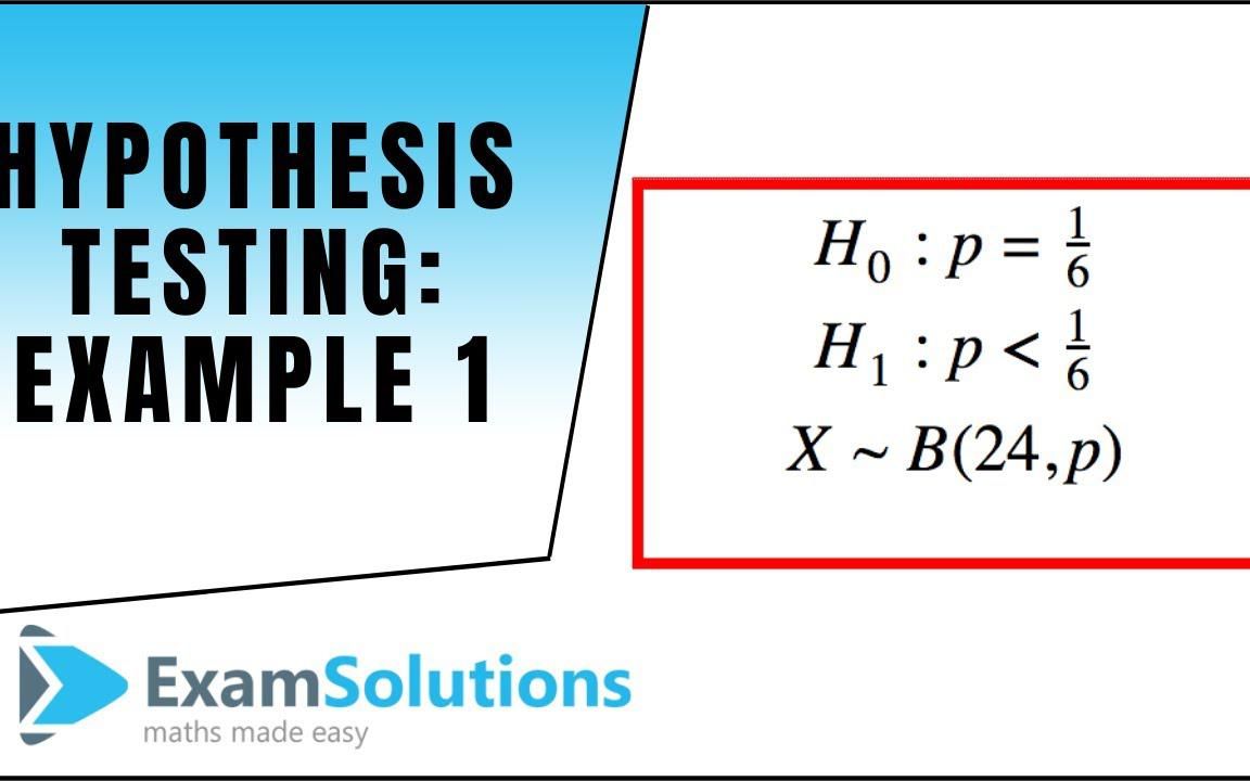 Alevel数学统计学:假设检验(二项分布比例)